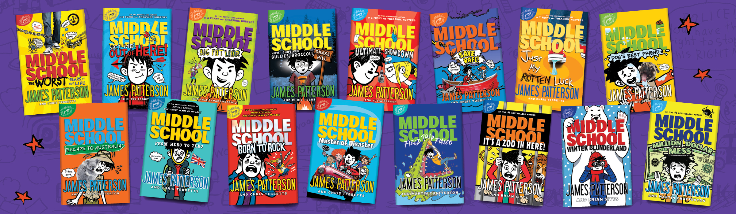 Middle School Series 11 Books Set Collection By James Patterson - Ages ...